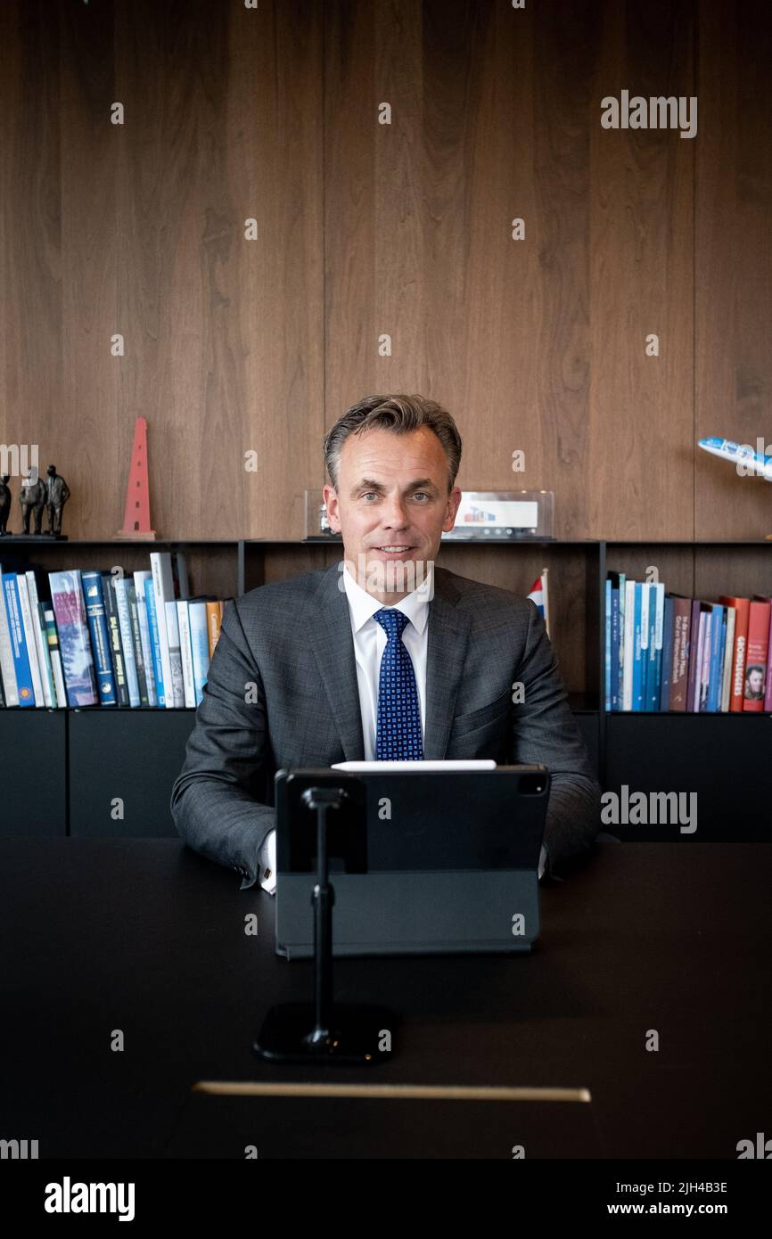 Netherlands, The Hague, 2022-07-08. Portrait of Mark Harbers, Minister ...