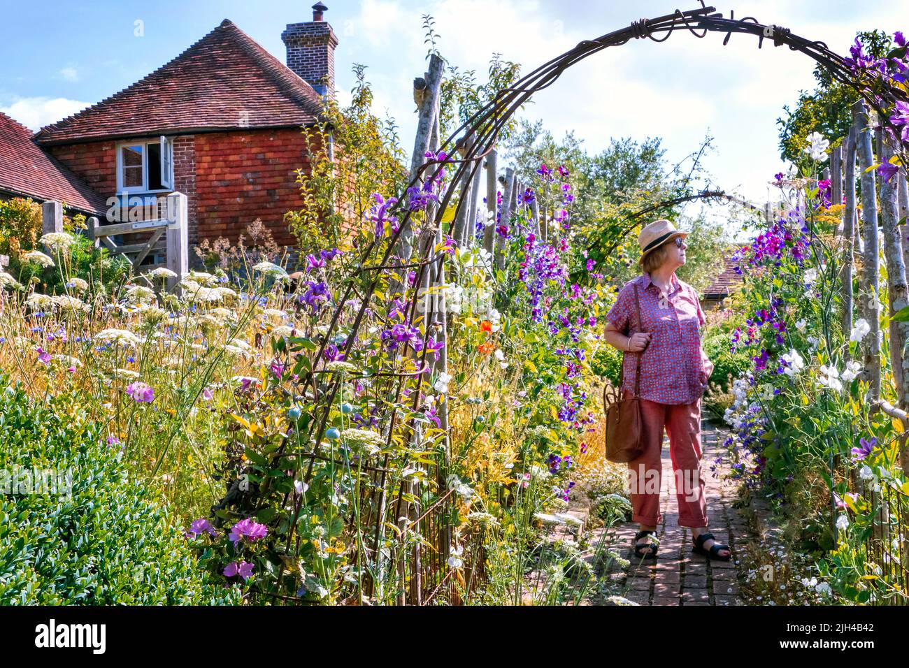 Perch Hill garden in July East Sussex UK Stock Photo - Alamy