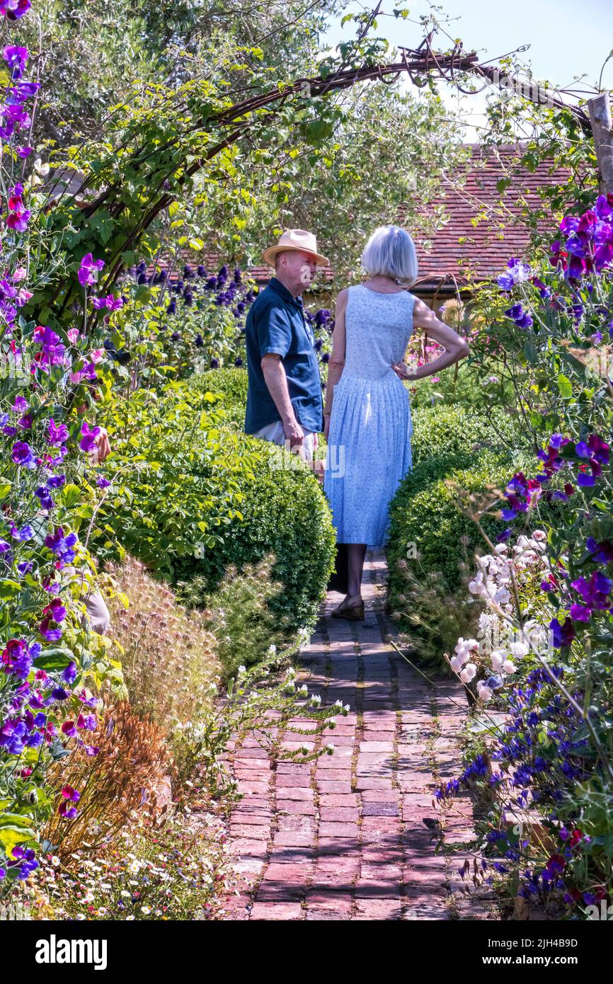 Perch Hill garden in July East Sussex UK Stock Photo - Alamy