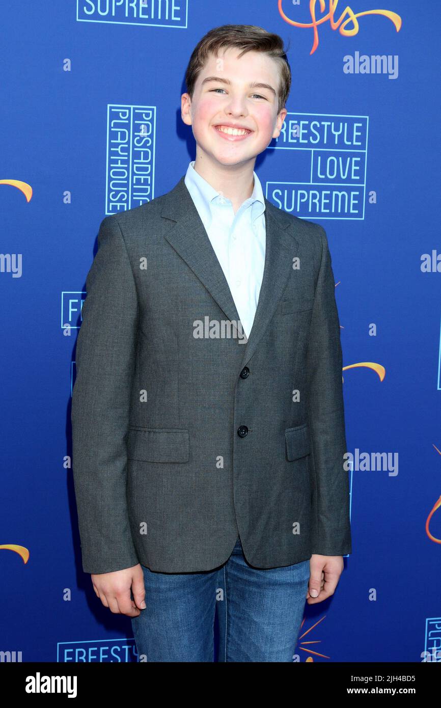 LOS ANGELES - JUL 14: Iain Armitage at the Freestyle Love Supreme Play ...
