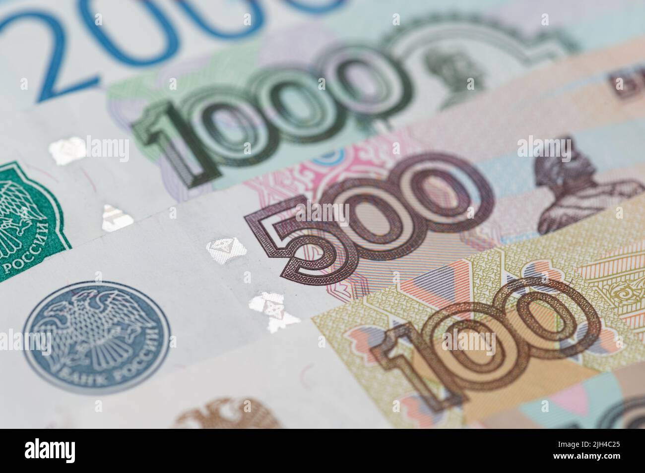 Russian rubles background. Money background and texture. Banknotes of ...