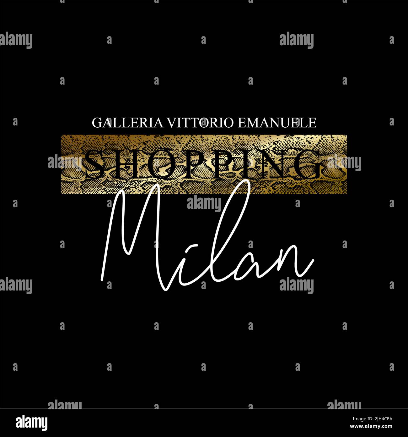Shopping milan Stock Vector Images - Alamy