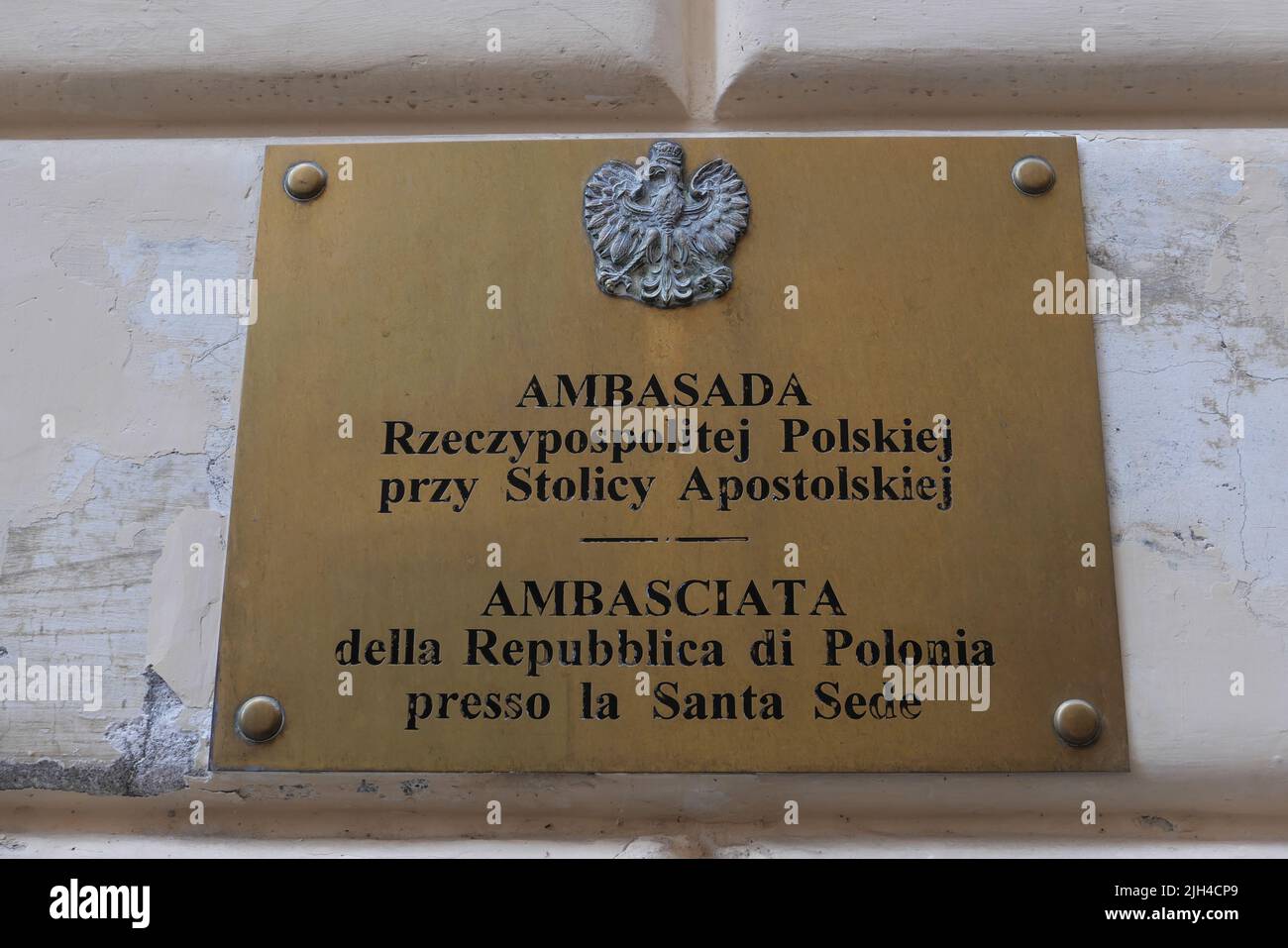 Embassy name sign hi-res stock photography and images - Alamy