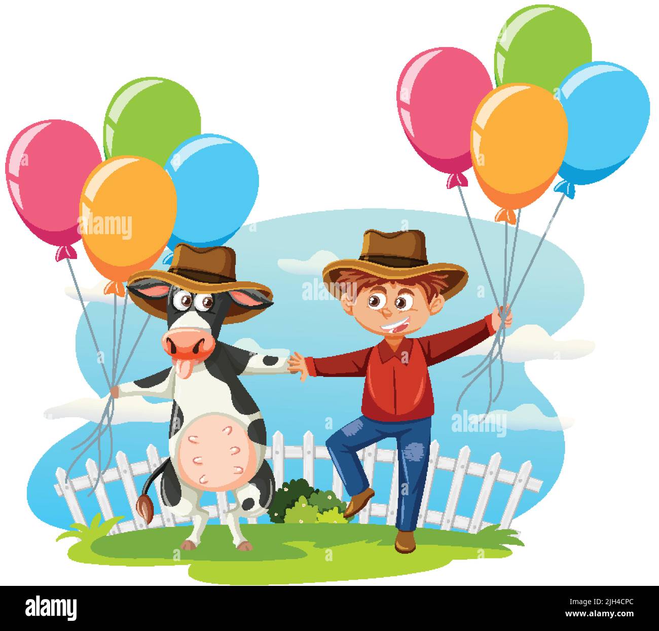 Dancing Cow Clip Art