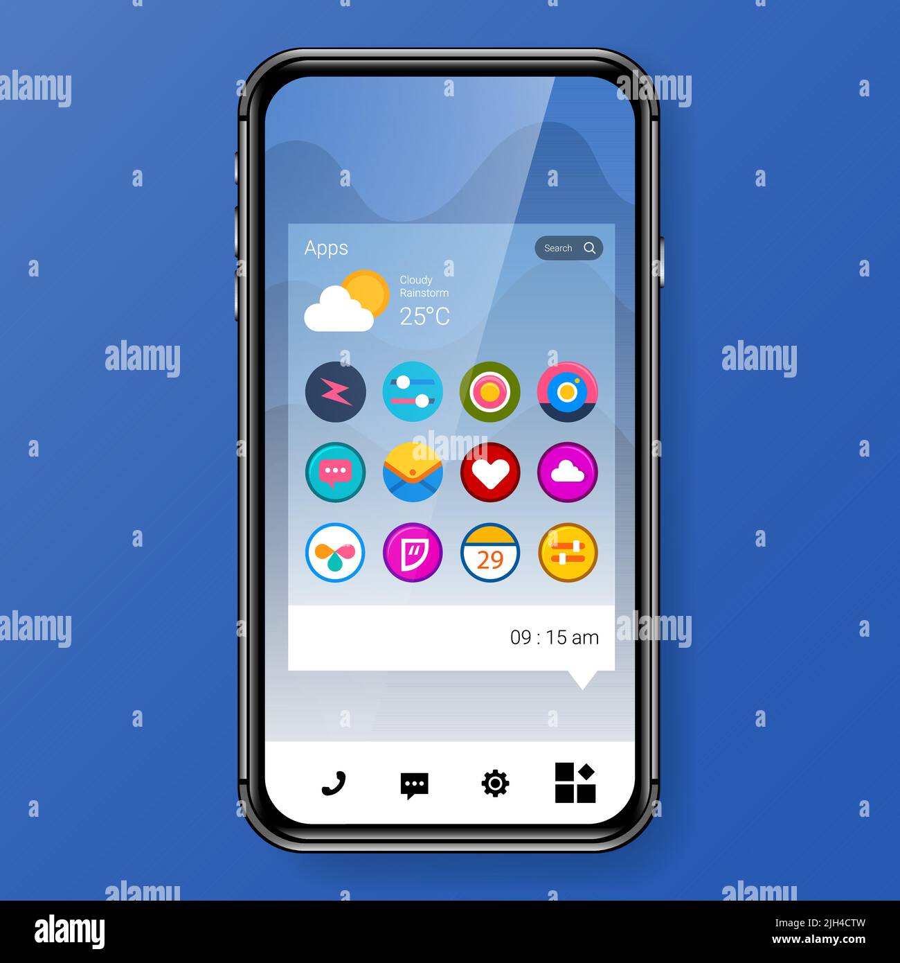 apps user interface realistic Stock Vector Image & Art - Alamy