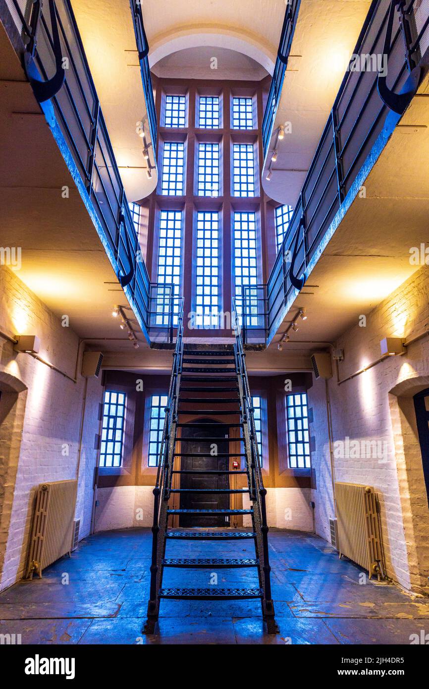 A victorian style prison staircase, in Lincoln, which once housed some ...