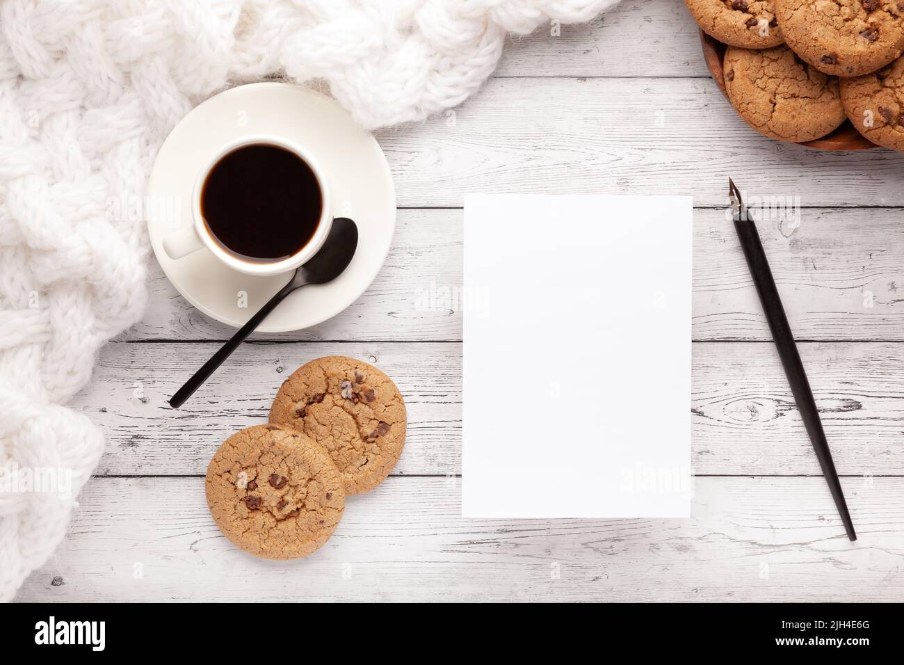 Mockup piece of paper for text Stock Photo - Alamy