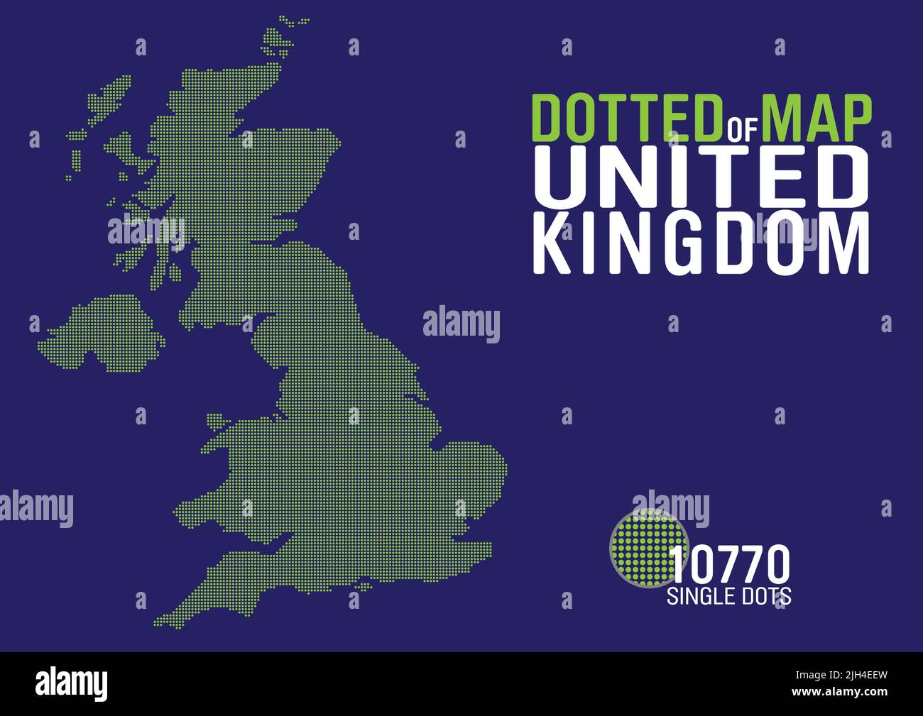 dotted map of the united kingdom Stock Vector Image & Art - Alamy