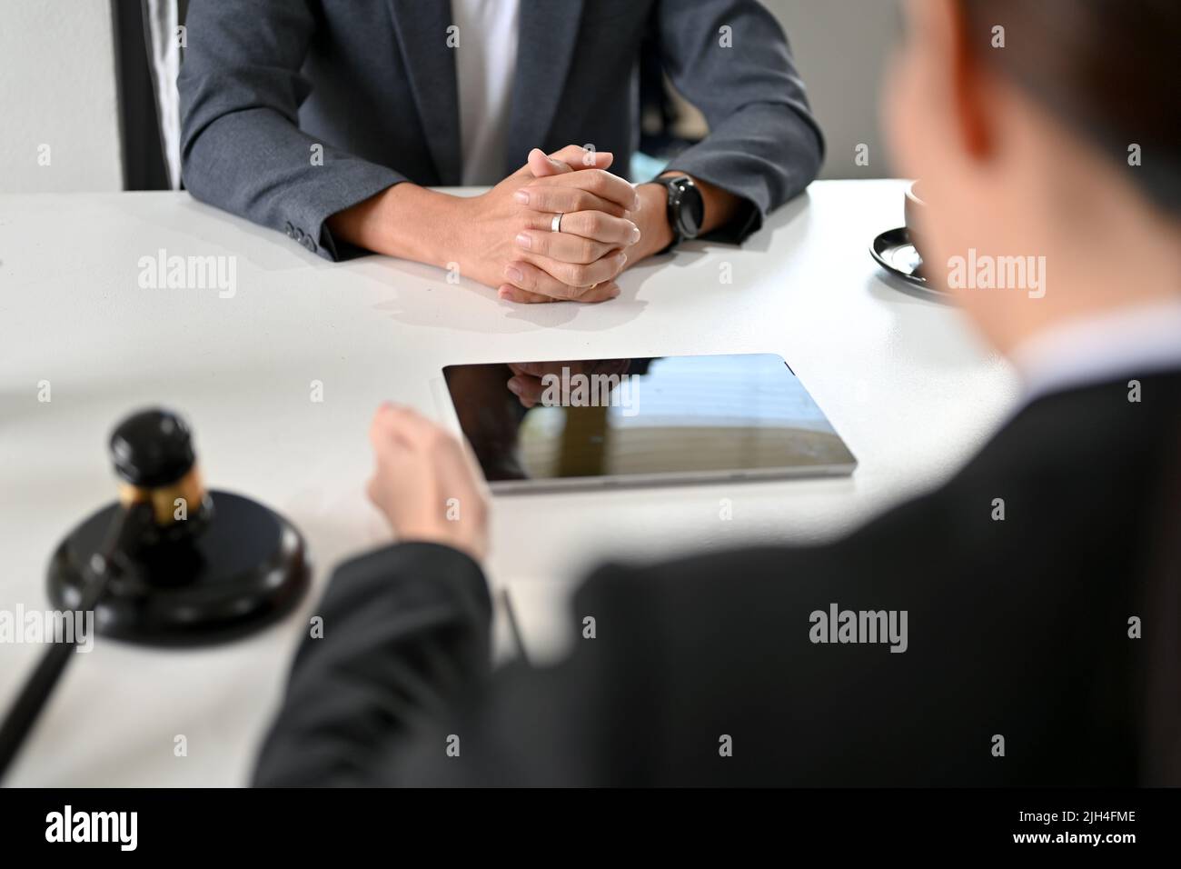 Office asian woman serious interview hi-res stock photography and ...