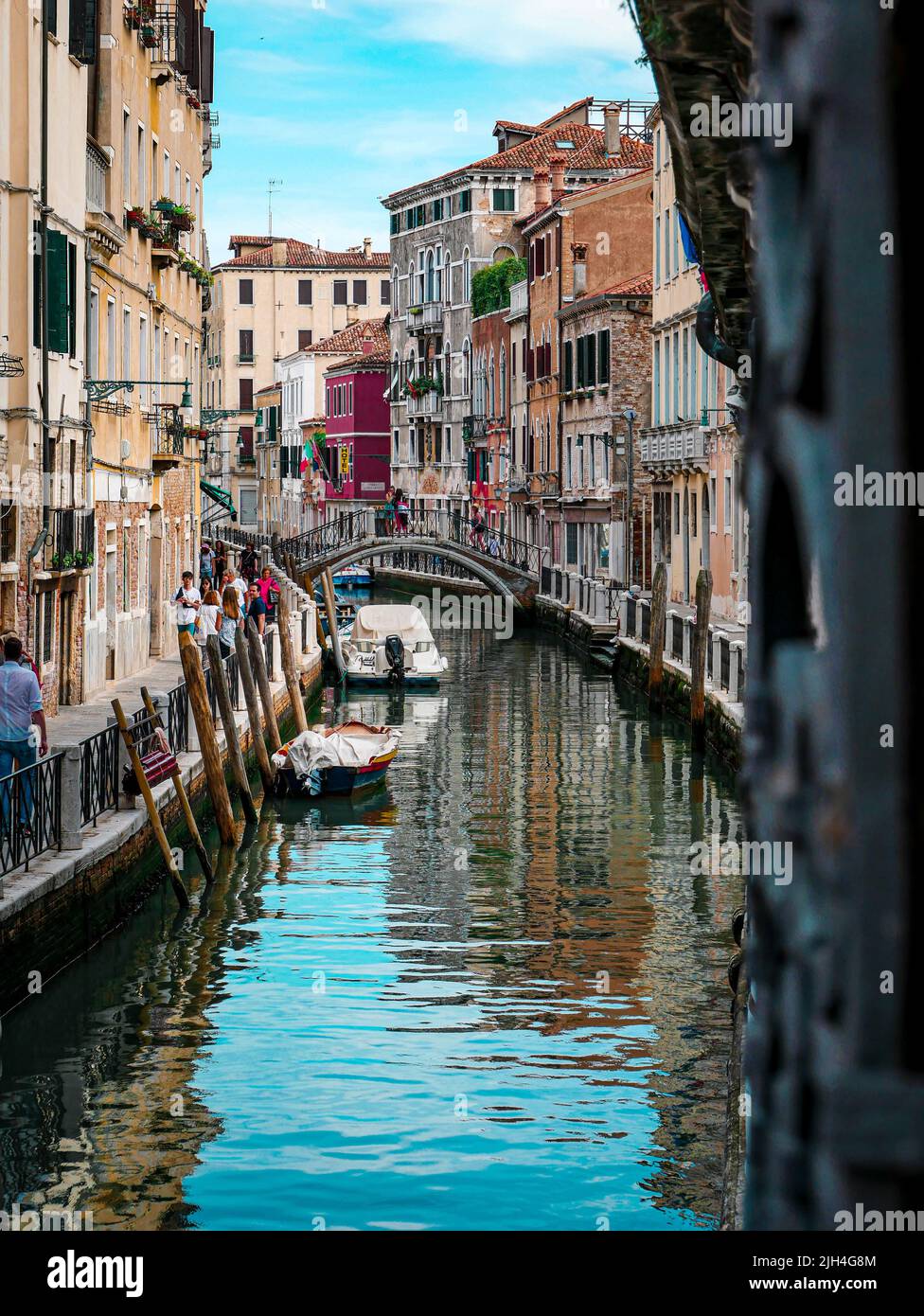 Colorful Houses in Venice Stock Photo - Alamy