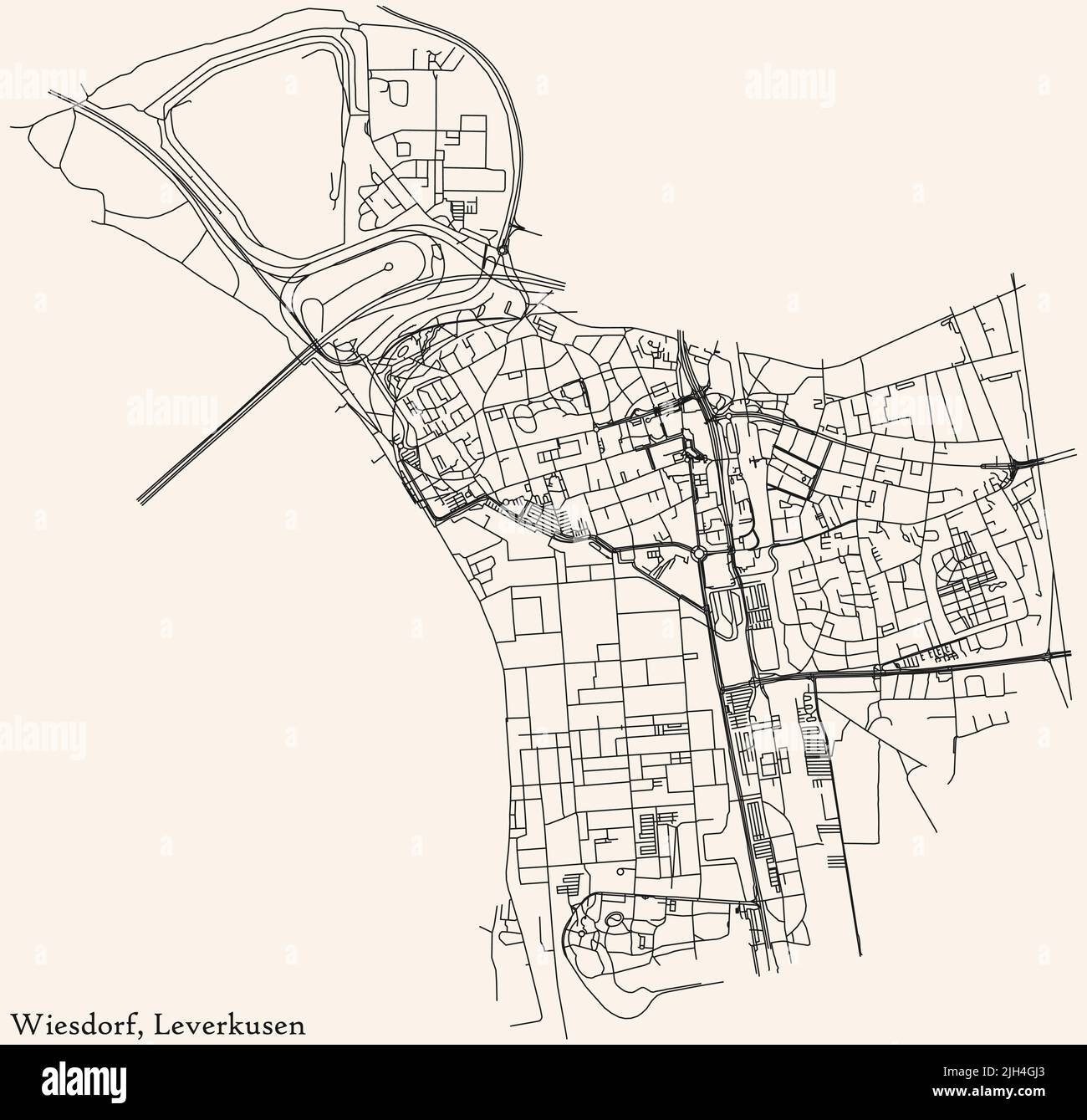 Leverkusen map Stock Vector Images - Alamy