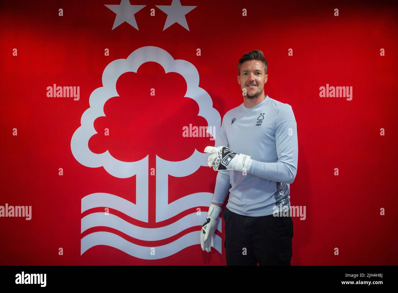 Wayne Hennessey signs for Nottingham Forest from Burnley Stock Photo ...