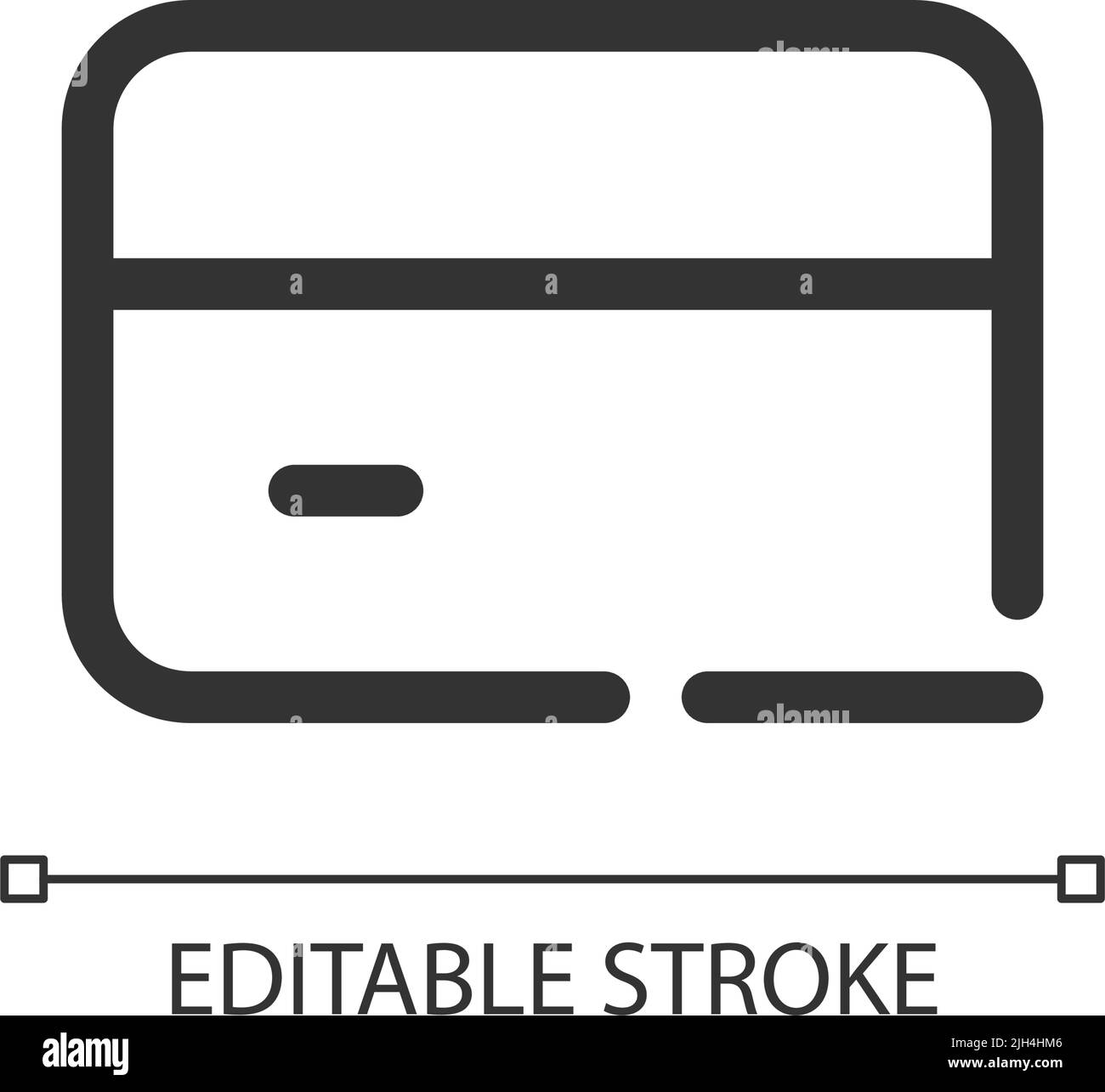 Close bank account pixel perfect linear ui icon Stock Vector Image ...