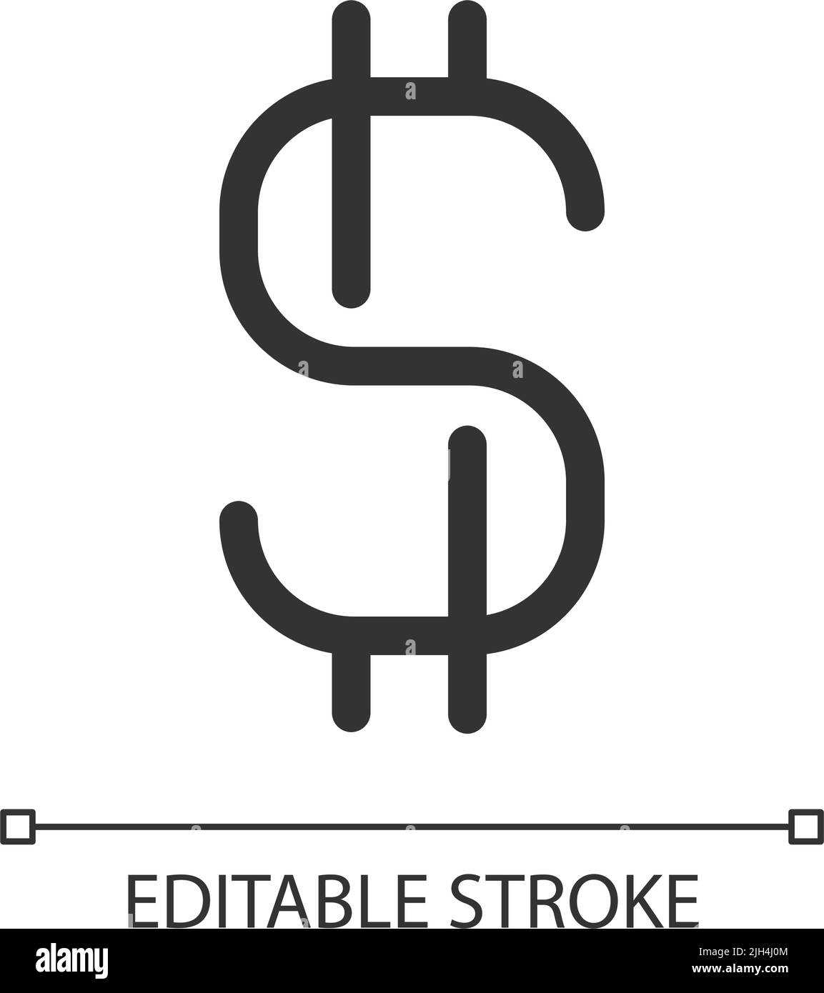 Pixel art sign dollar hi-res stock photography and images - Alamy