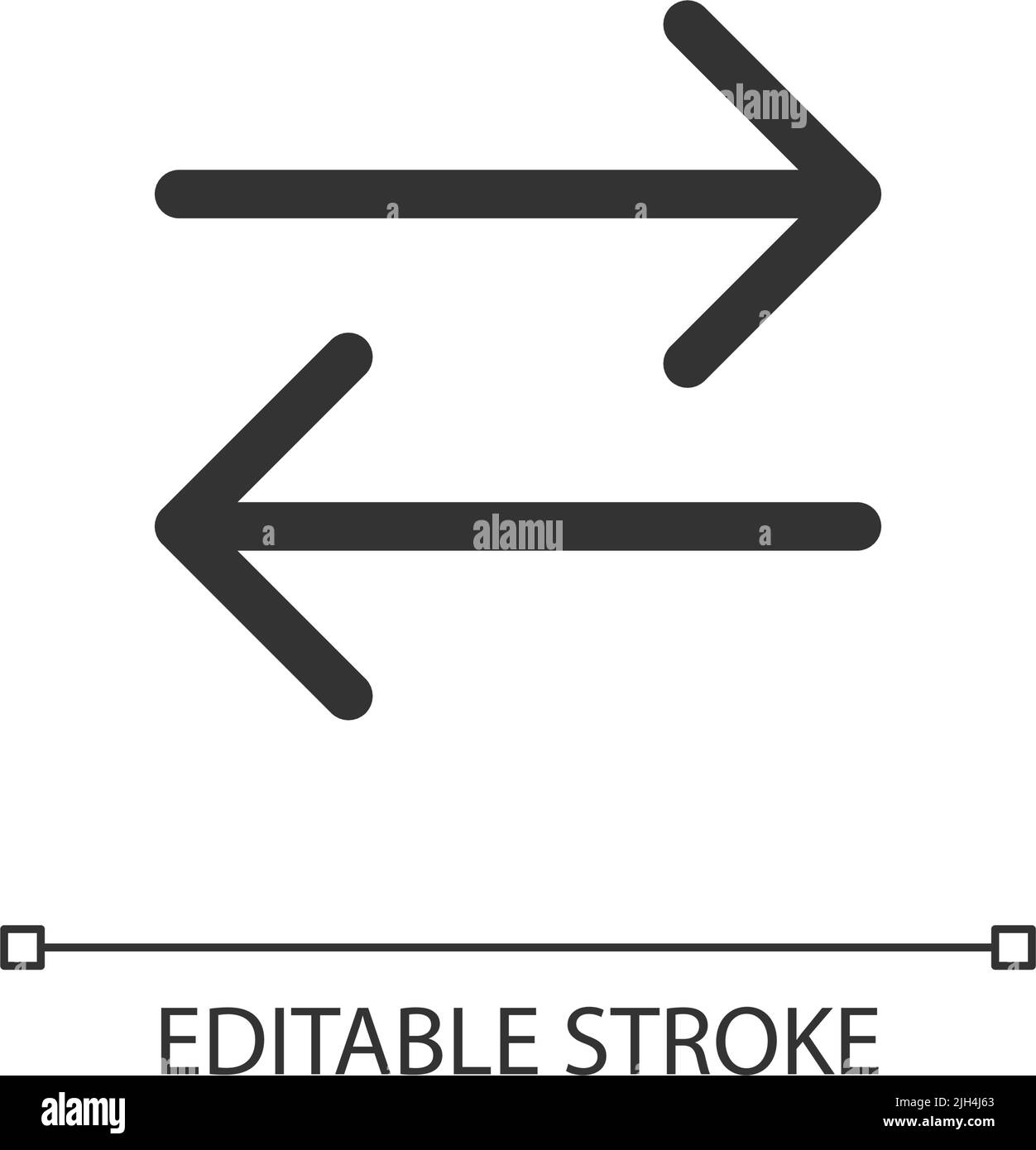 Two arrows pixel perfect linear ui icon Stock Vector Image & Art - Alamy Two arrows pixel perfect linear ui icon Stock Vector Image & Art - Alamy