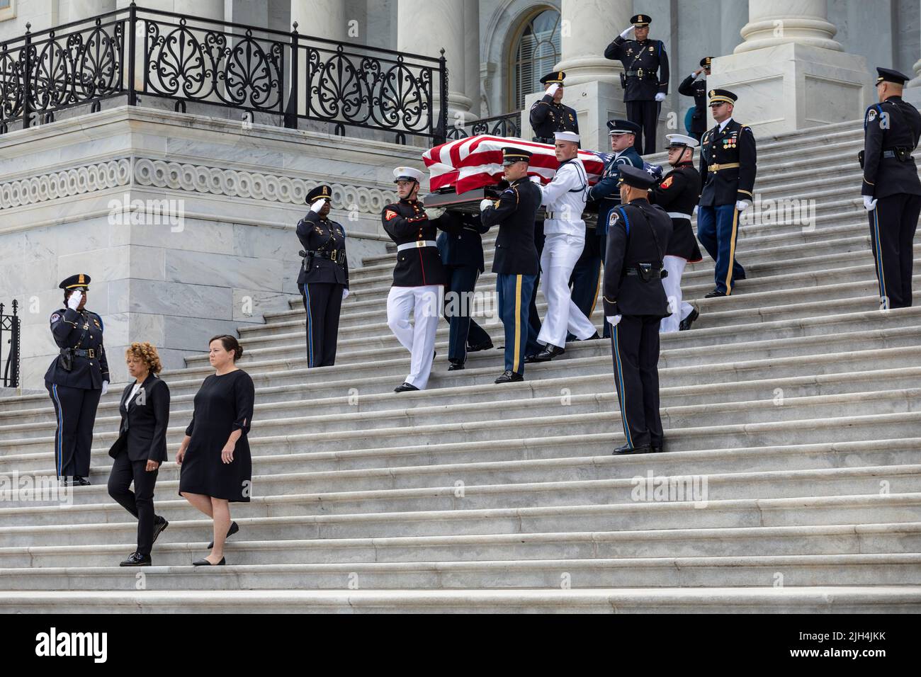 Washington, USA. 14th July, 2022. The remains of Hershel Woodrow "Woody ...