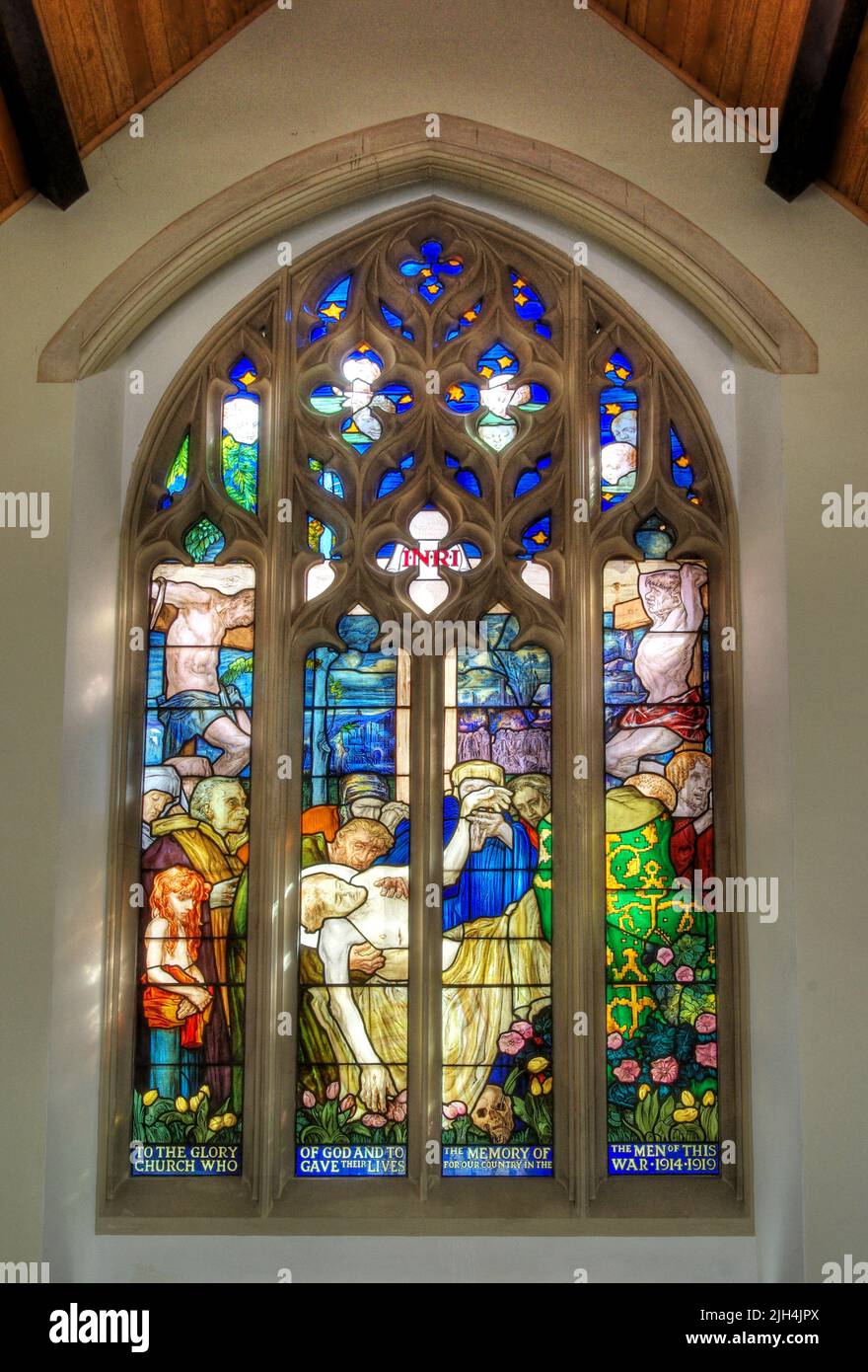 WW1 memorial window, Abington Avenue United Reformed Church ...