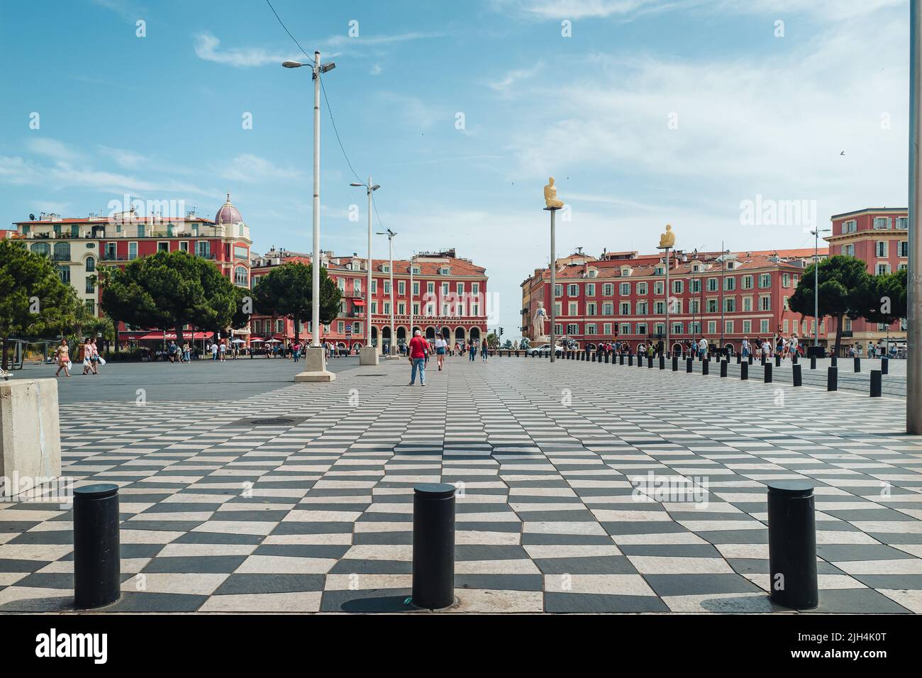 Nice, France-June 2022: the central Place Massena Stock Photo - Alamy