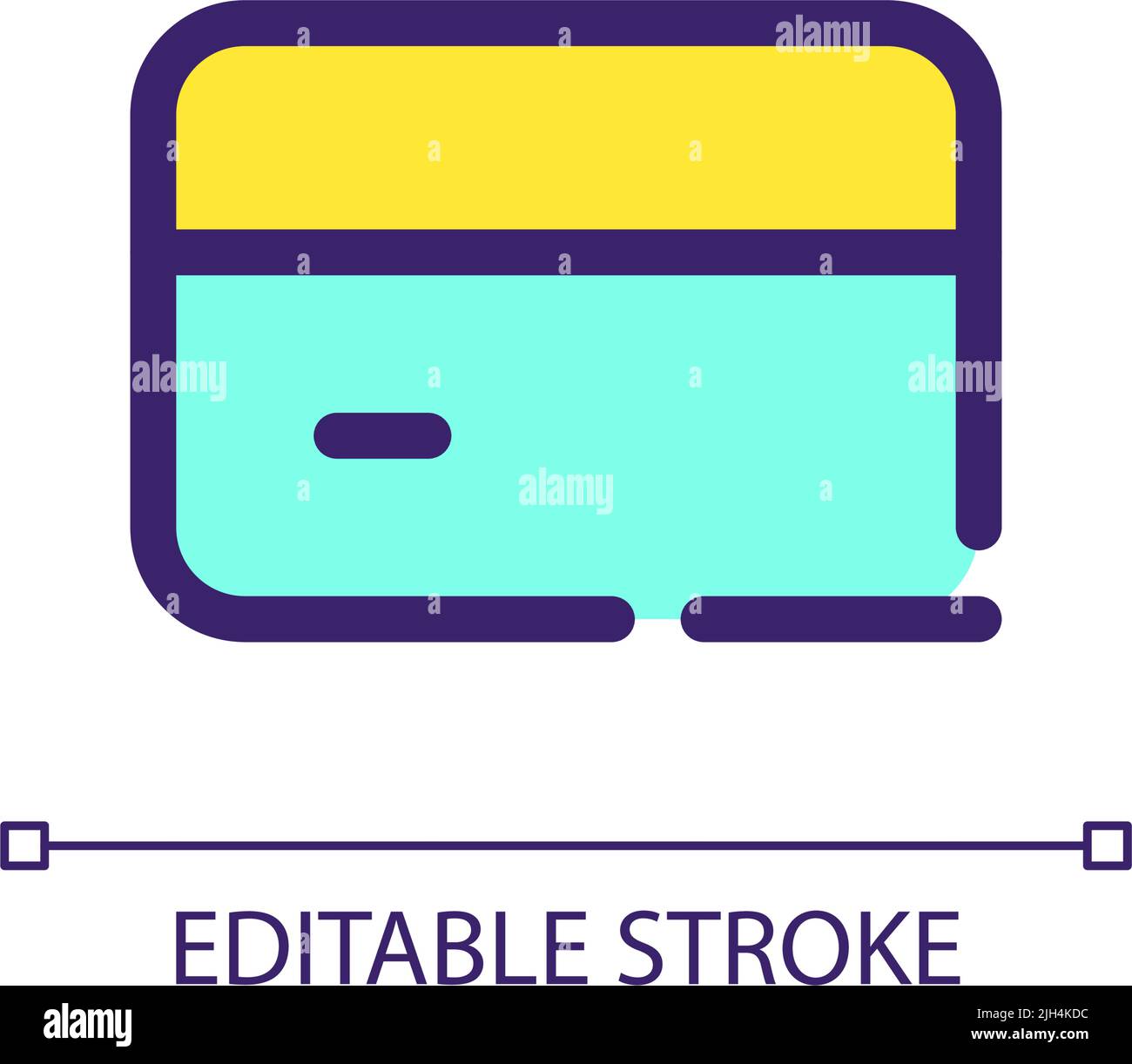 Close bank account pixel perfect RGB color ui icon Stock Vector Image ...