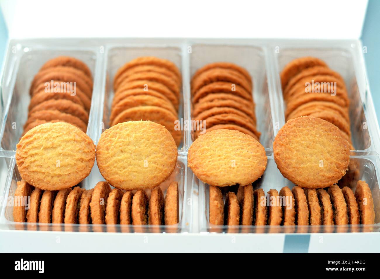 Racks of traditional Arabic cookies for celebration of Islamic holidays ...
