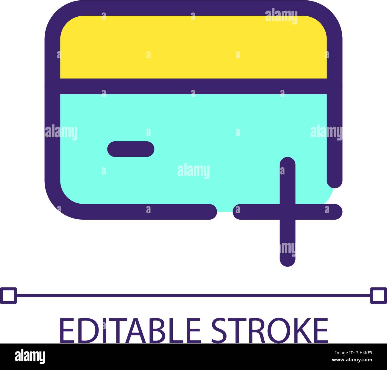 Open new bank account pixel perfect RGB color ui icon Stock Vector ...