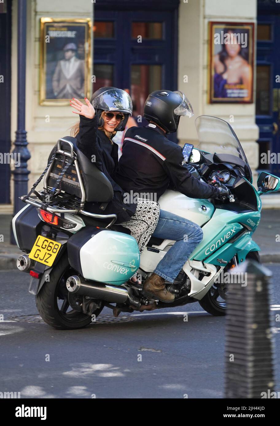 Amanda Holden leaves Global Radio in London. Picture date: Friday July ...