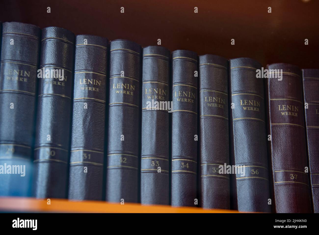 Berlin, Germany. 06th June, 2022. The "Lenin Works" stand on a shelf in ...