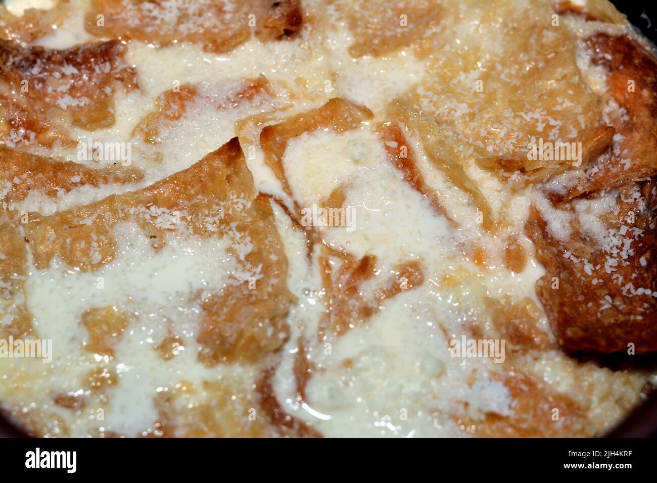 Traditional Arabic Egyptian Eastern dessert cuisine called Om Ali ...