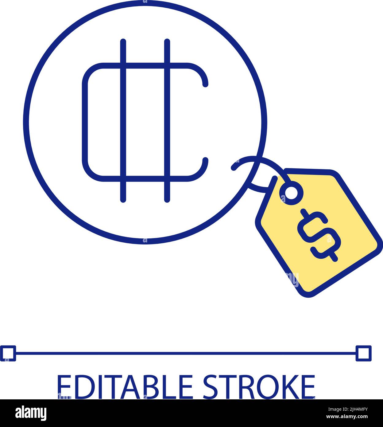 Checking price tag Stock Vector Images - Alamy