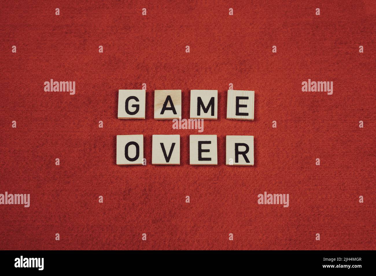 Game over font hi-res stock photography and images - Alamy