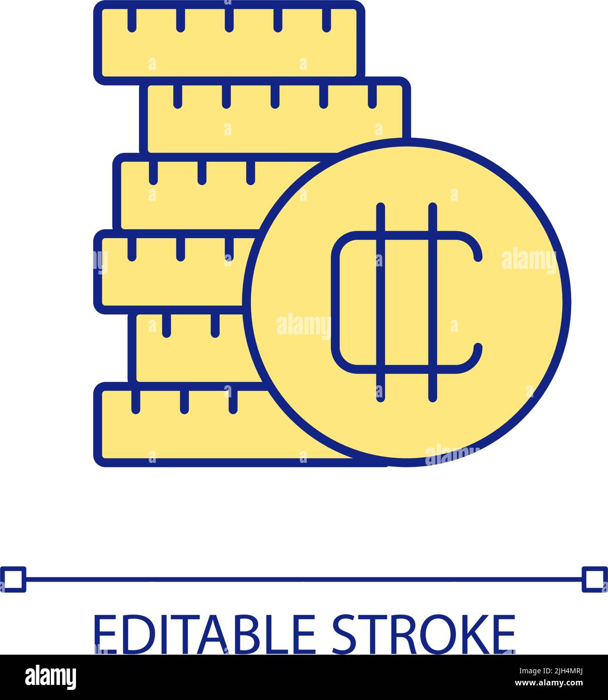 Save money in cryptocurrency RGB color icon Stock Vector Image & Art ...