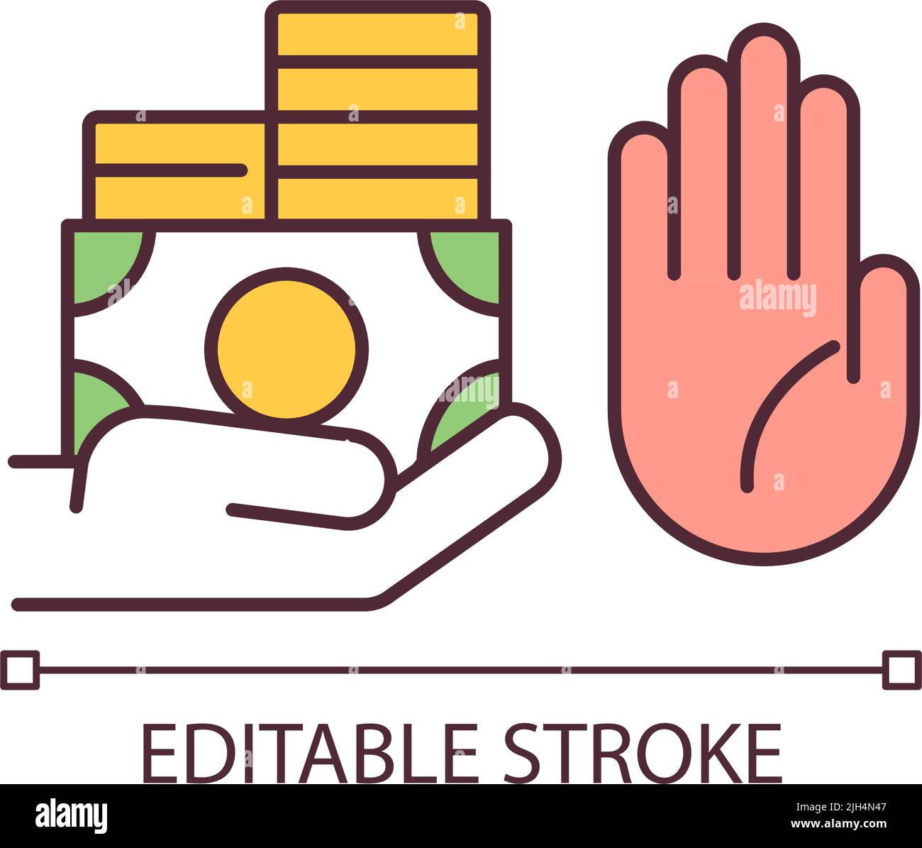 Money supply color line hi-res stock photography and images - Alamy