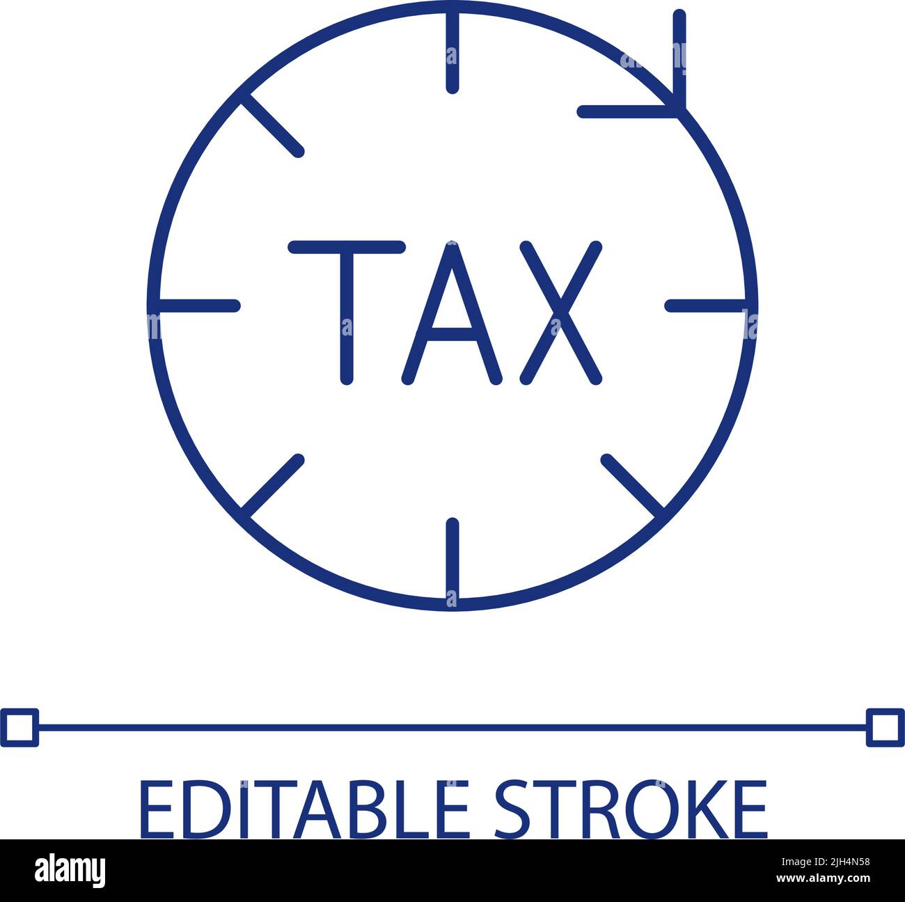 Tax payment RGB color icon Stock Vector Image & Art - Alamy