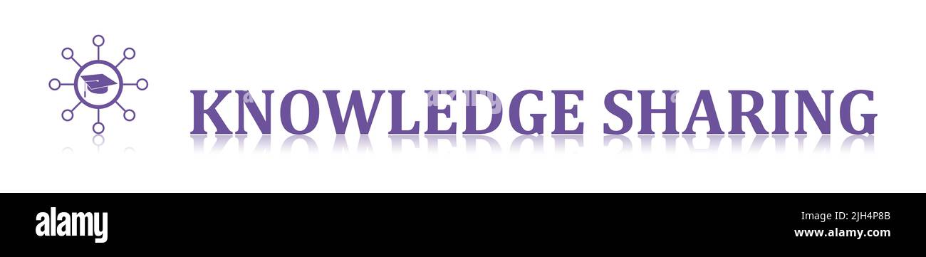 Illustration of a knowledge sharing concept Stock Photo - Alamy