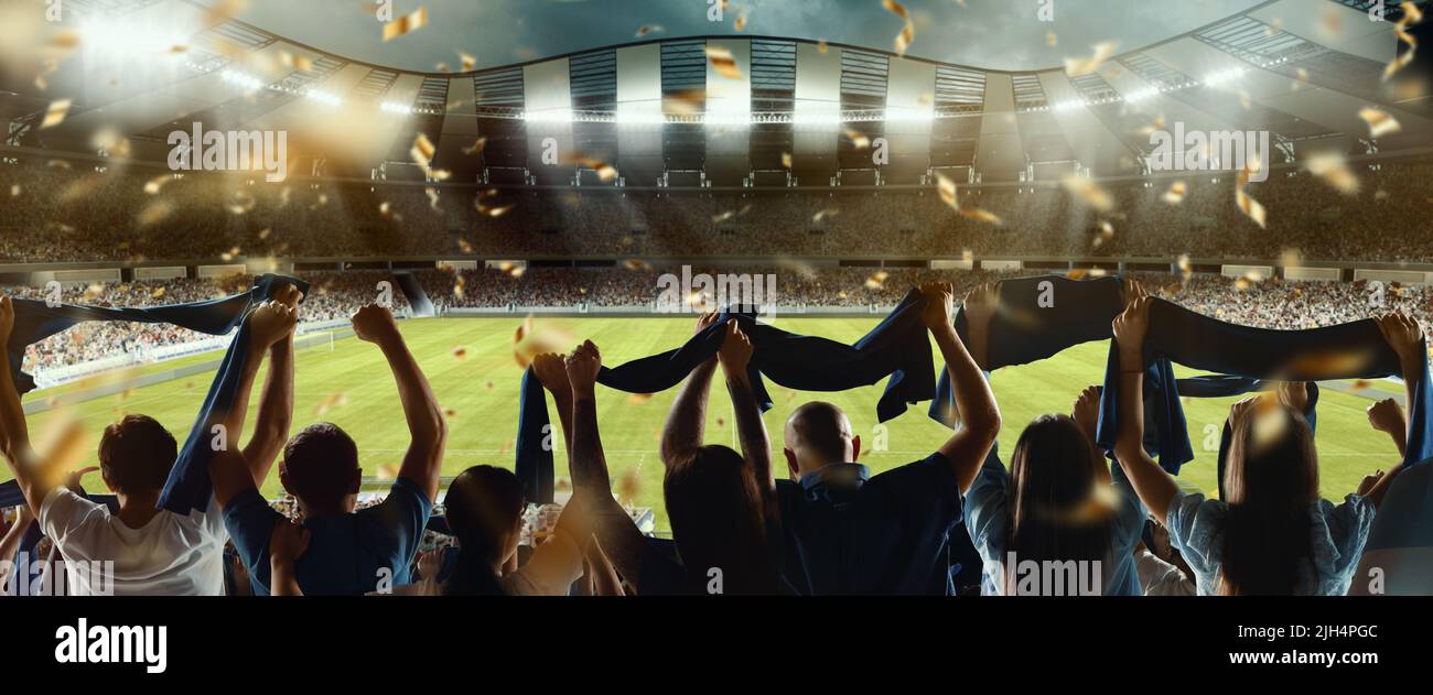 Soccer stands with advertising hi-res stock photography and images - Alamy