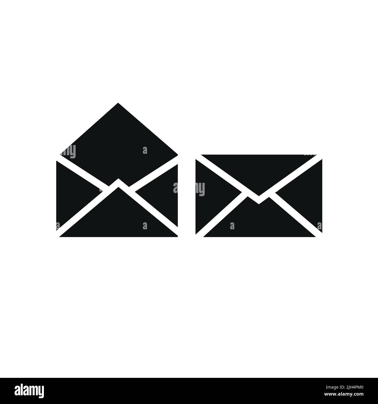 Envelope icon set. Vector graphic illustration. Suitable for website ...