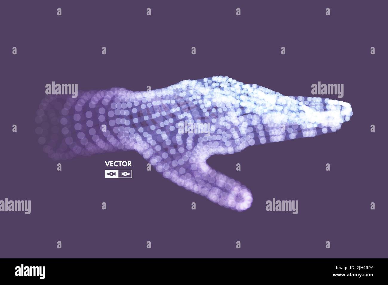 Human Arm. Hand Model. Connection structure. Future technology concept ...
