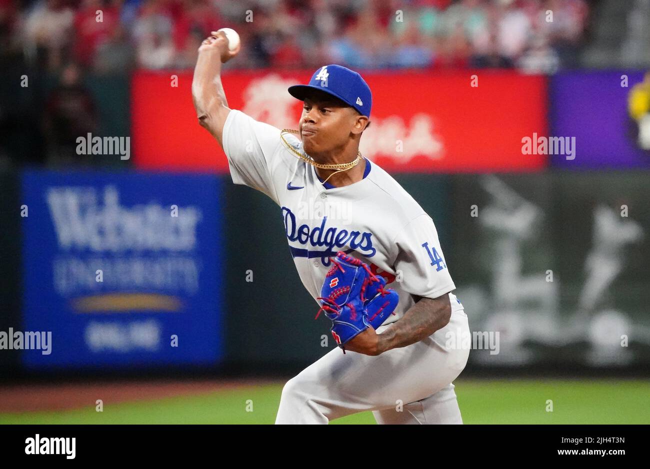 St. Louis, USA. 15th July, 2022. Los Angeles Dodgers pitcher Yency ...