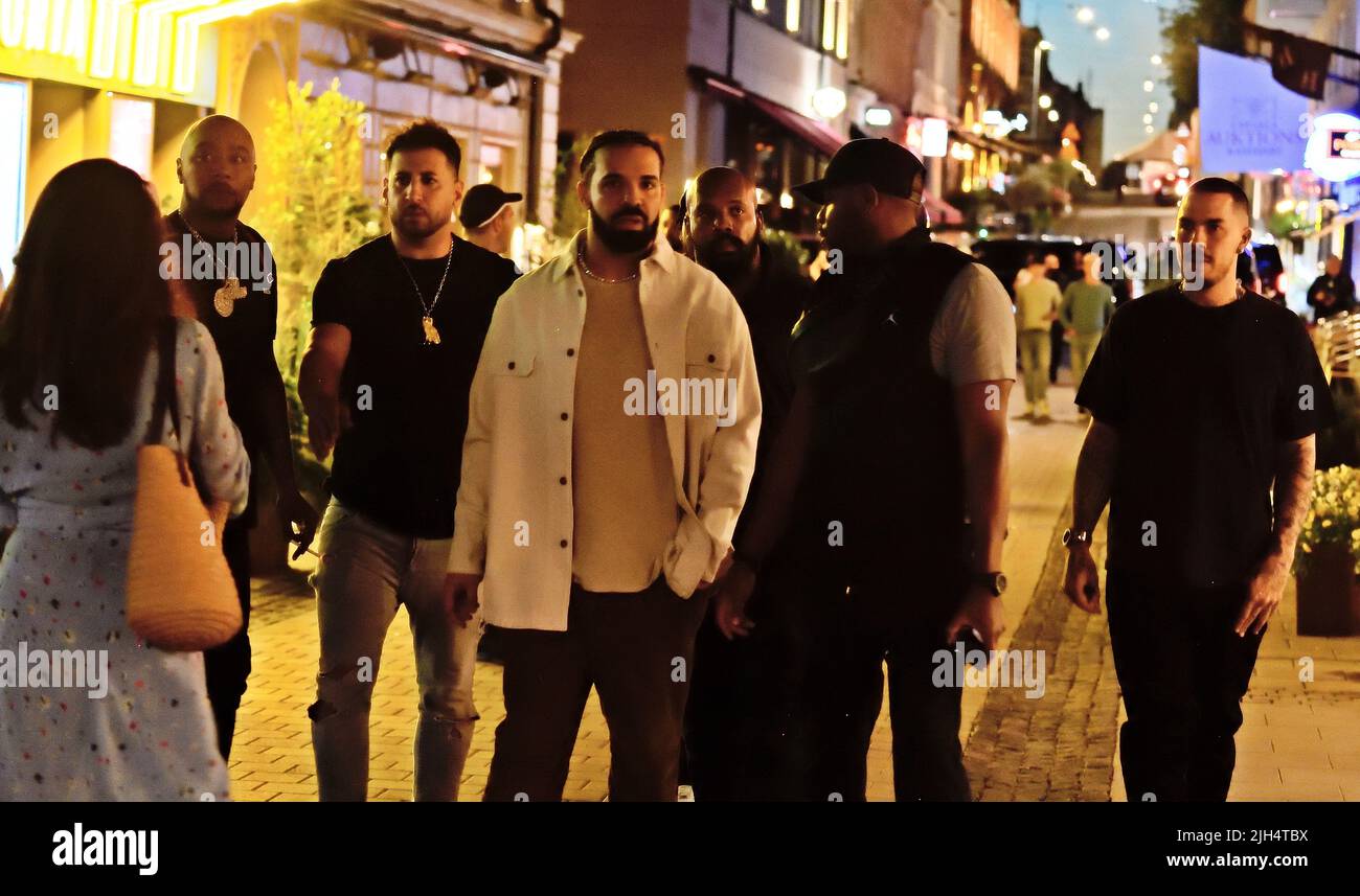 Artist Drake i Stockholm, Sweden 14 July 2022 Photo: Lars Hoglund / TT ...