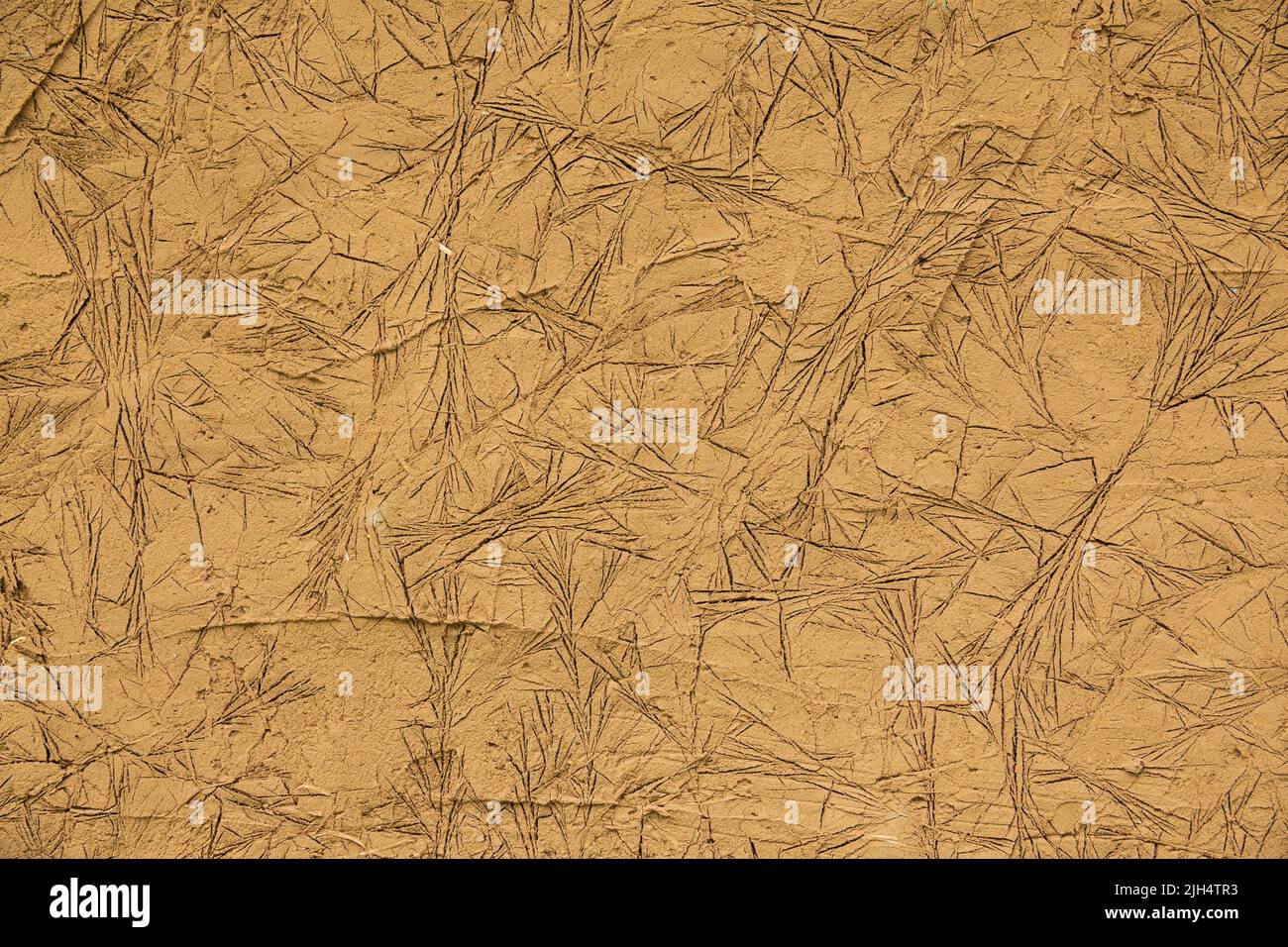 Cracked clay pattern. Creative unusual texture of raw clay wall Stock ...