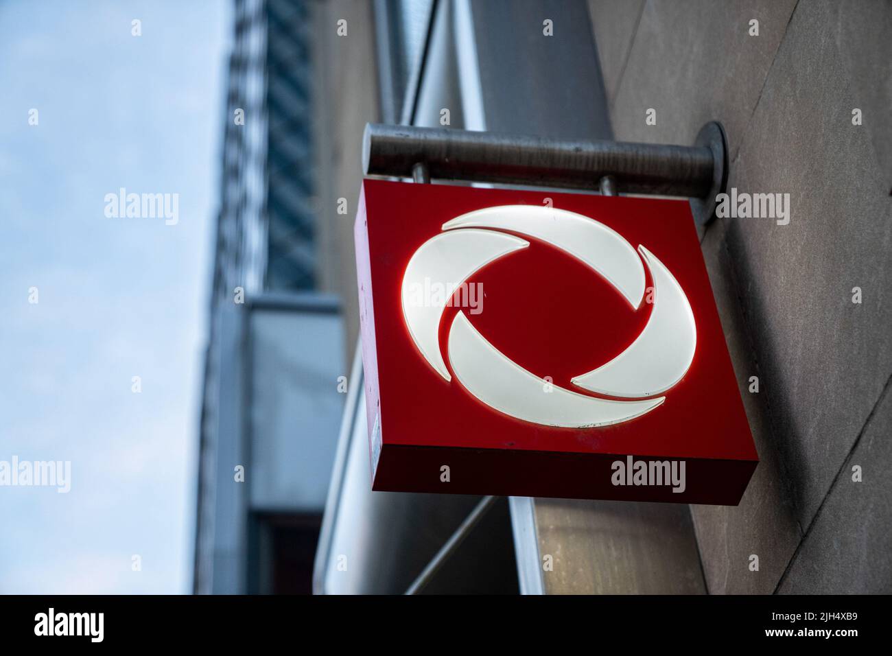Toronto, Canada. 13th July, 2022. A Rogers Communications sign seen in ...
