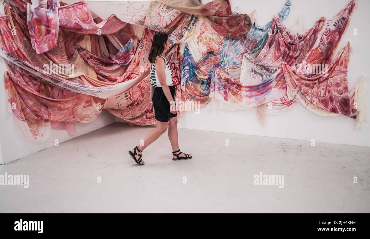 London UK 15 July 2022 Bianca Mierlea , Chelsea College of Art ...