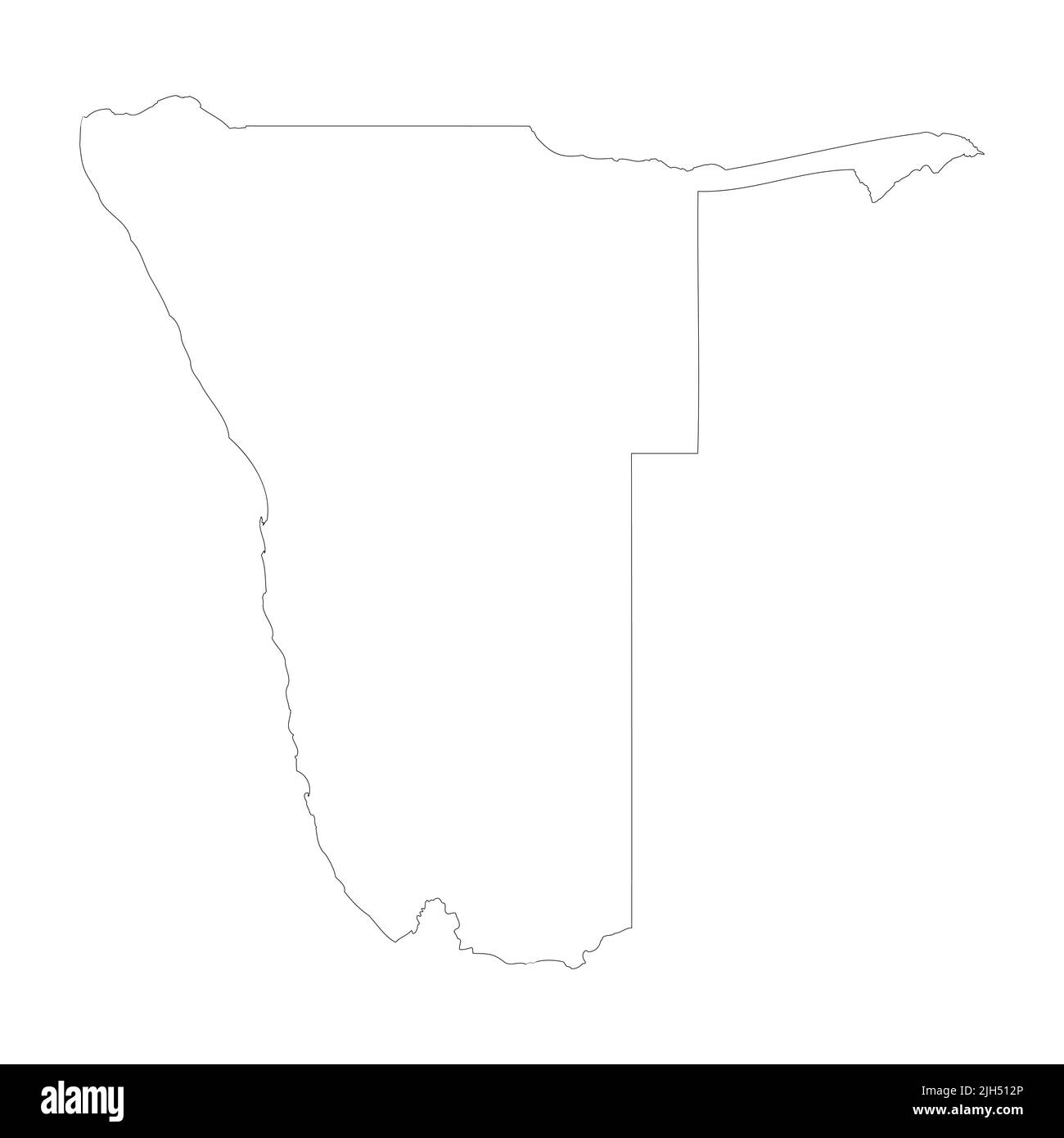 Namibia vector country map outline Stock Vector Image & Art - Alamy