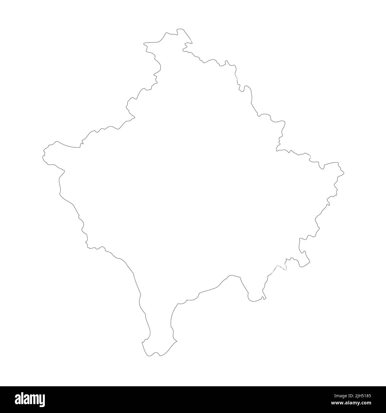 Simple outline map kosovo hi-res stock photography and images - Alamy