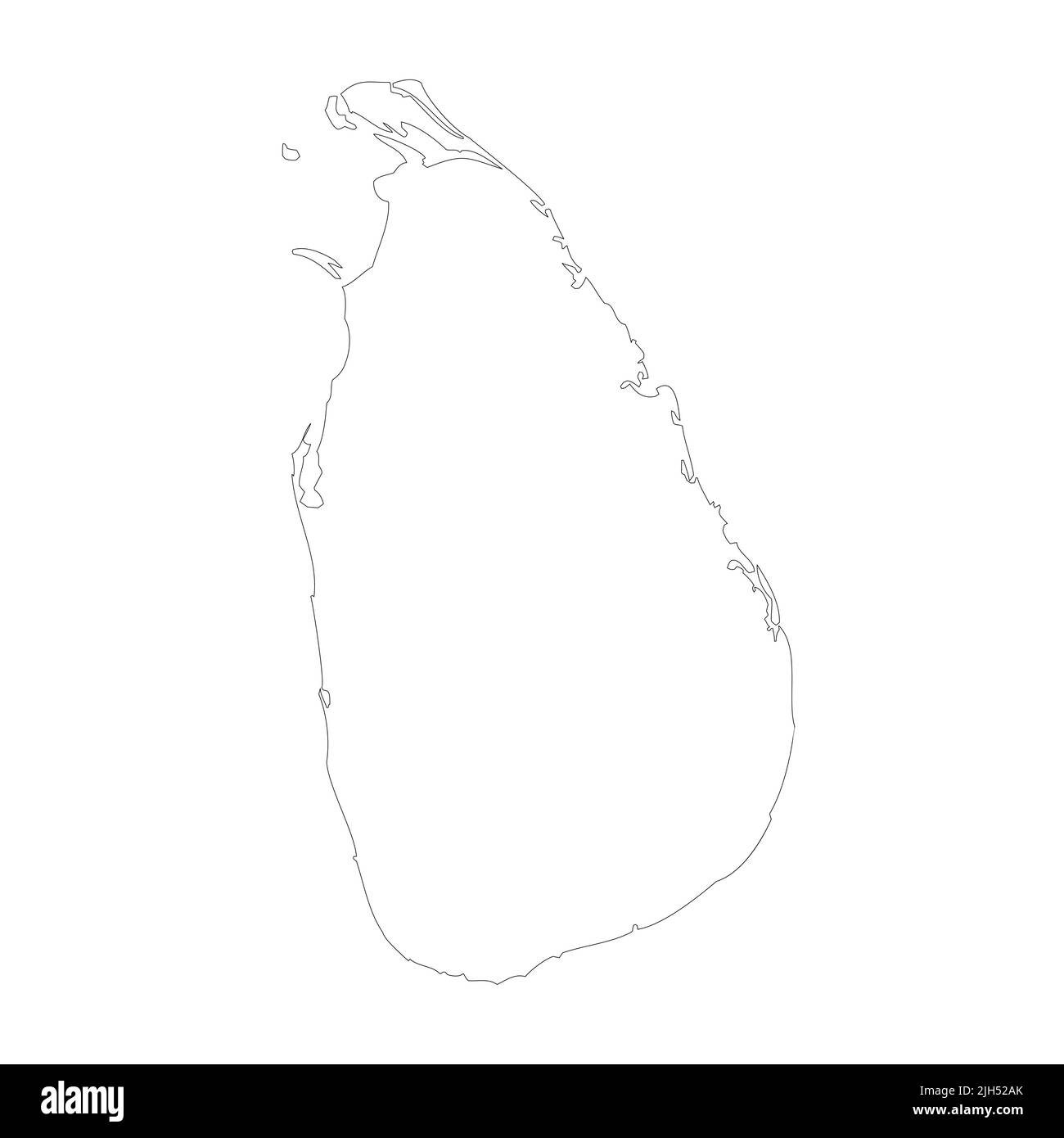 Sri lanka map Black and White Stock Photos & Images - Alamy