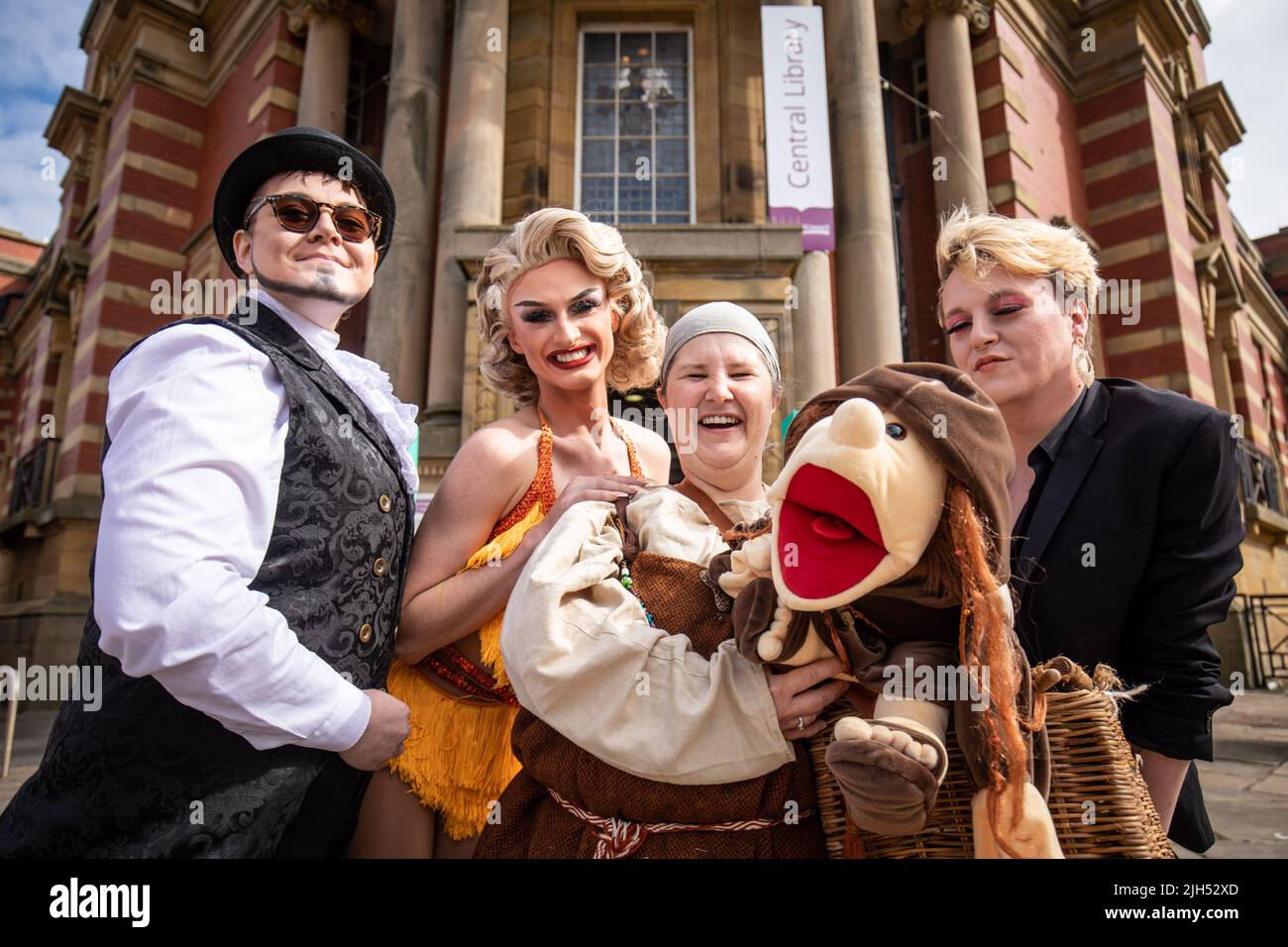 EDITORIAL USE ONLY Drag artists from Funny Girls, Rodney, Nikky Rush ...