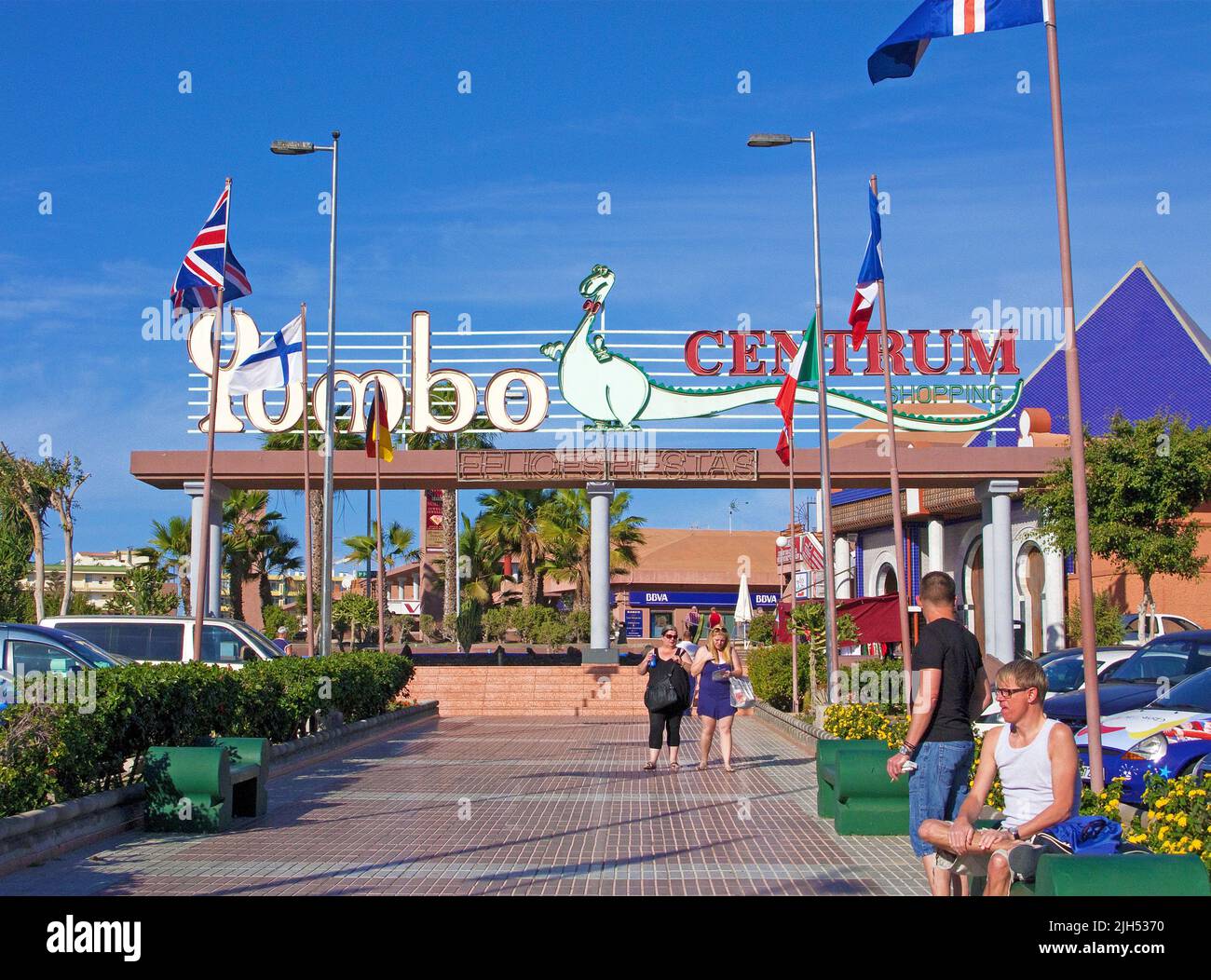 Yumbo, big shopping mall in Playa del Ingles, Grand Canary, Canary ...