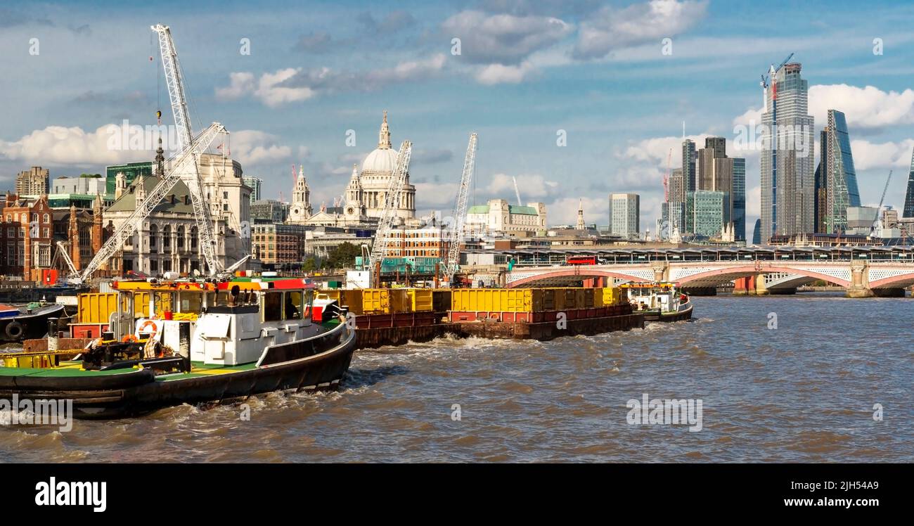 Beautiful panoramic summer scene, depicting daily life on the iconic ...