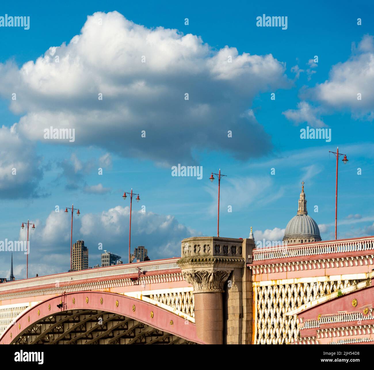 On a hot,summer's day, the iconic pink and gold,brightly coloured ...