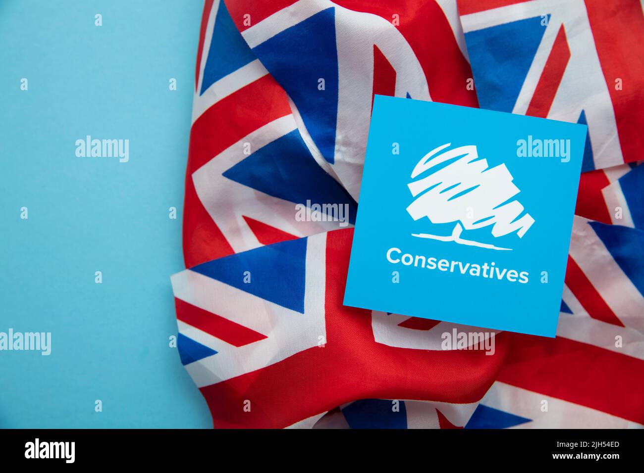 LONDON, UK - July 2022: Conservative United Kingdom political party ...